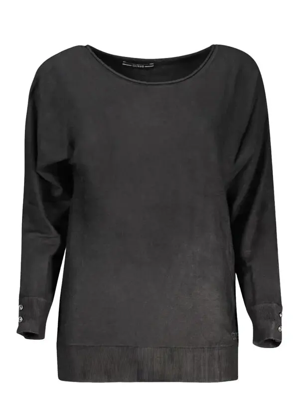 Guess Button-cuff Sweater - Black
