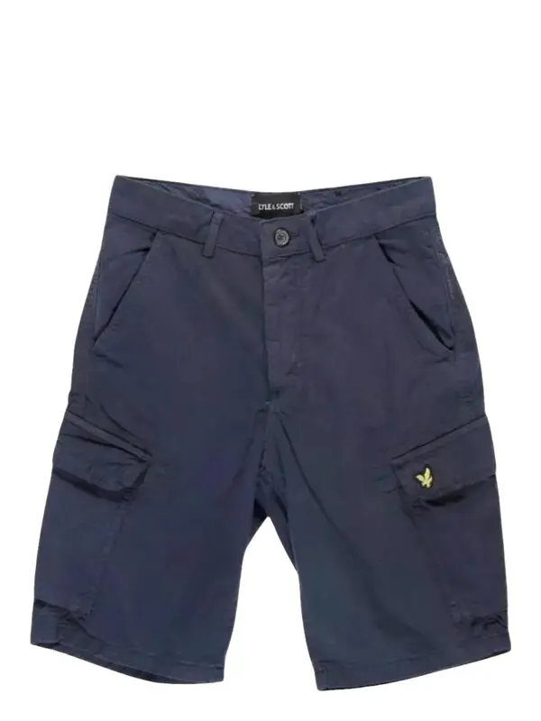 LYLE & SCOTT Button-fastening Cargo Shorts - Blue