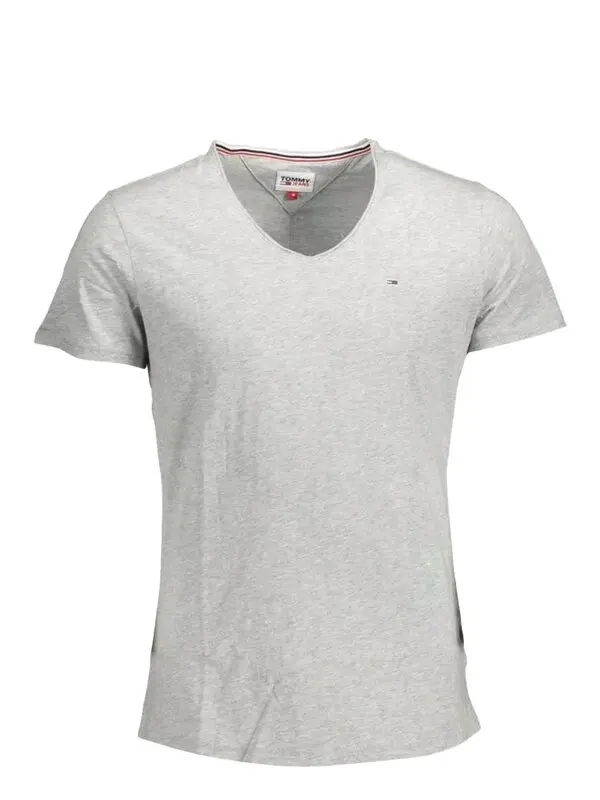 Tommy Hilfiger V-neck Cotton T-shirt - Grey