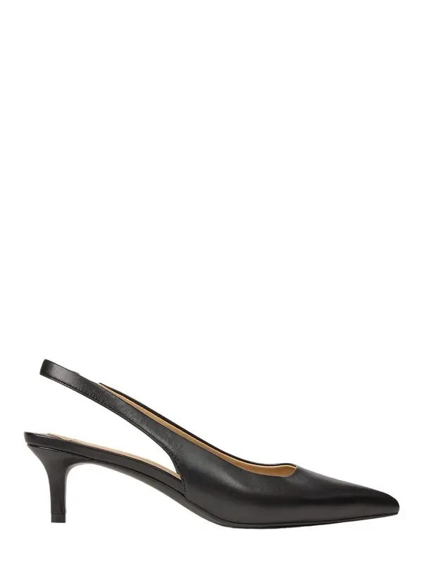 Ralph Lauren Lolah Ii Leather Slingback Pump - Black