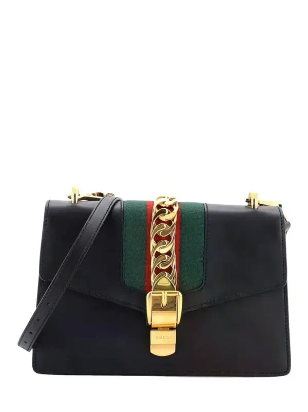 Gucci Sylvie Small Shoulder Bag - Black