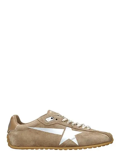 GOLDEN GOOSE Running Marathon 15331 Suede Trainers - Brown