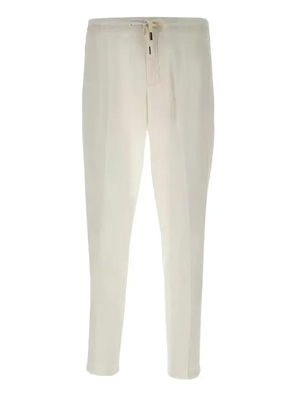 PERFECTION Drawstring Tapered Trousers - Neutrals