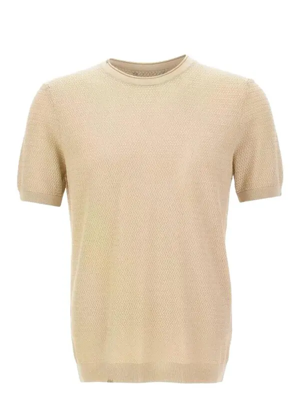 BOB Textured-finish Cotton Sweater - Neutrals