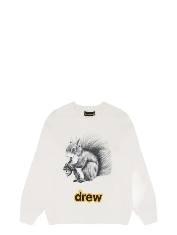 Drew House Real Sherman Crewneck Sweatshirt - Offwhite