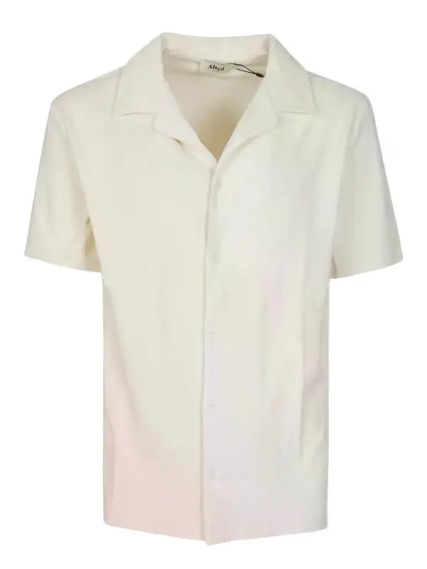 Altea Towelling Camp-collar Shirt - Neutrals