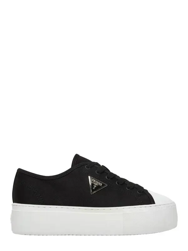Guess Platform Toe Cap Sneakers - Black