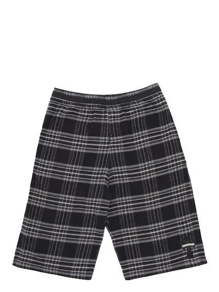 Chrome Hearts Cross Patch Flannel Shorts - Grey