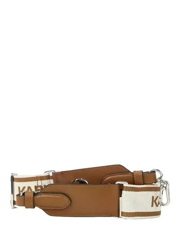 Karl Lagerfeld Logo-print Shoulder Bag Strap - Brown