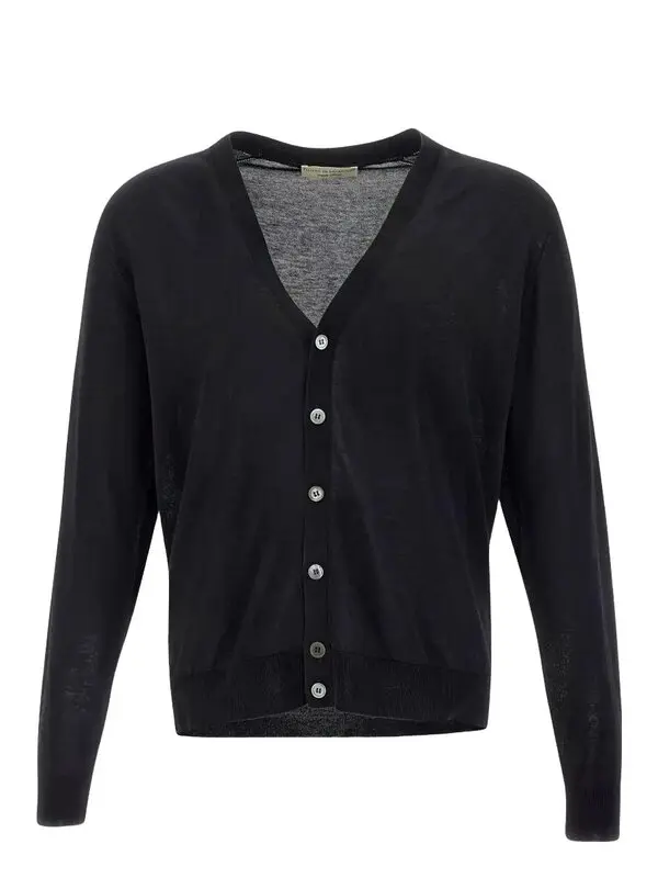 FILIPPO DE LAURENTIIS V-neck Button-up Cardigan - Black