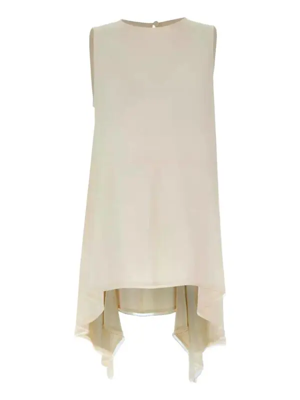 Fabiana Filippi Ruffled Asymmetric Top - White