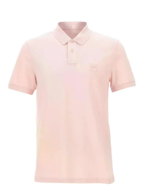 BOSS Passenger Logo-patch Polo Shirt - Pink
