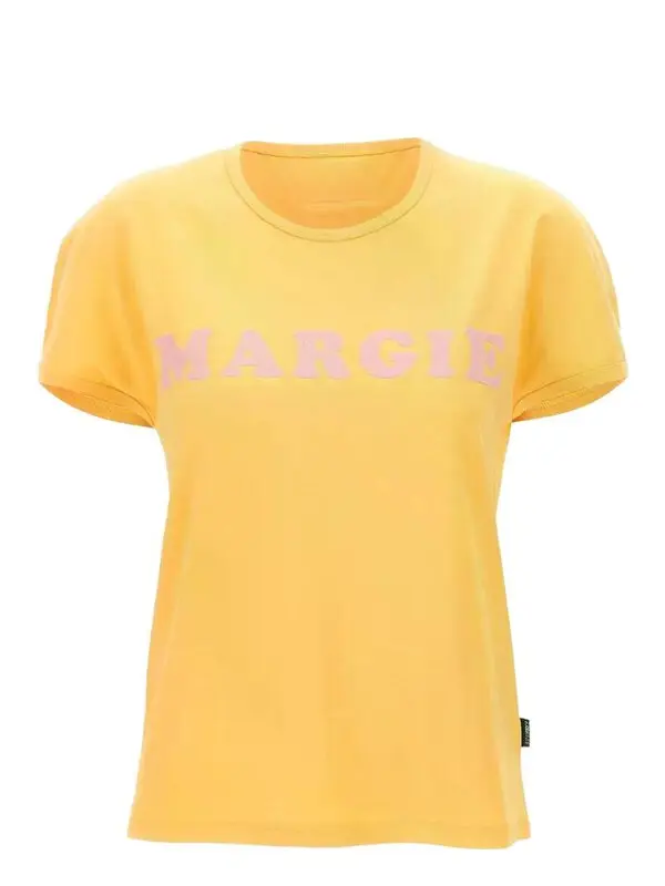 MAISON MARGIELA Logo-print T-shirt - Yellow