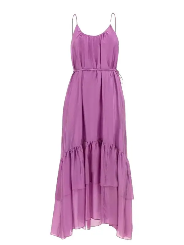 Liu Jo Ruffled Tiered Dress - Purple