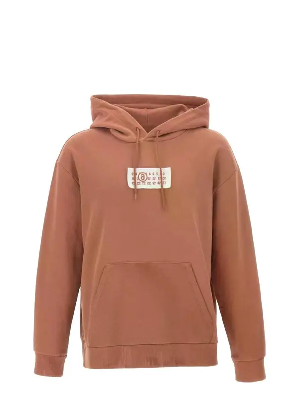 MAISON MARGIELA Logo-patch Hoodie - Brown