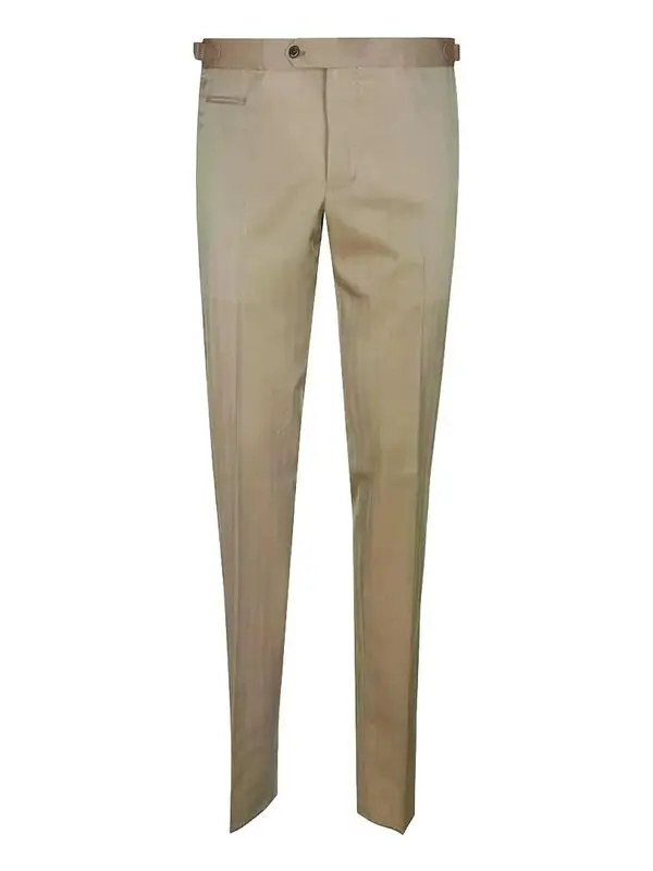 PT TORINO Chevron-patterned Trousers - Neutrals