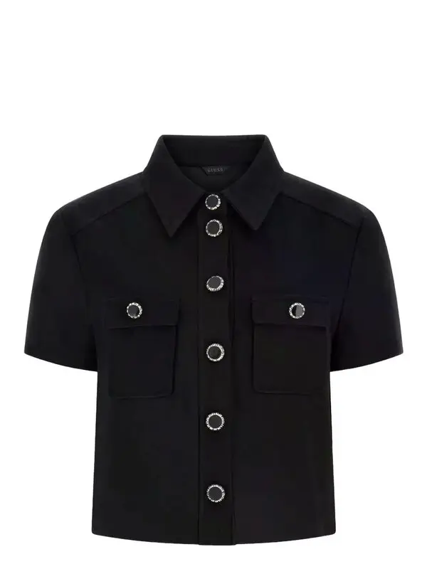 Guess Button Flap Shirt - Black