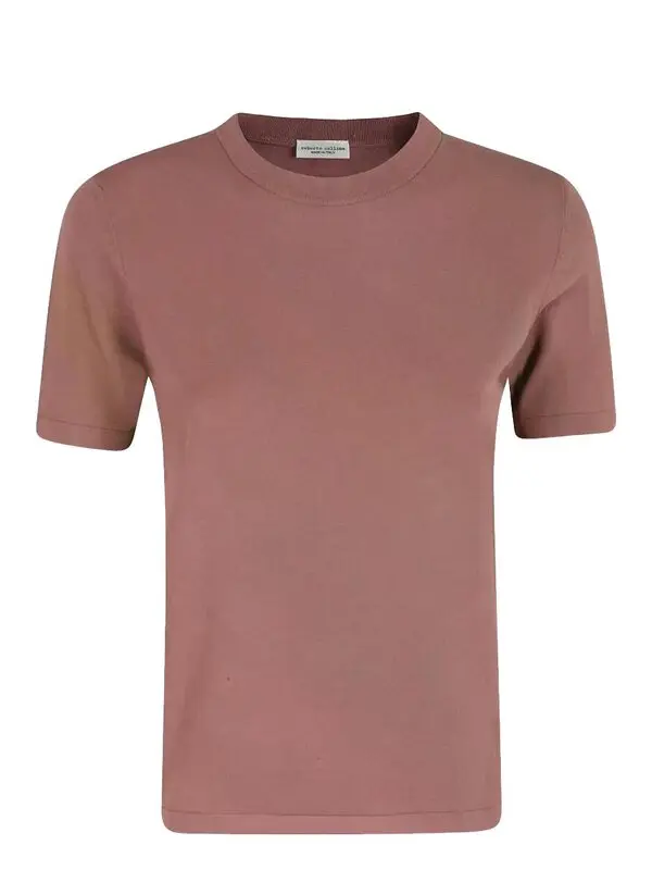 ROBERTO COLLINA Fine-knit T-shirt - Brown