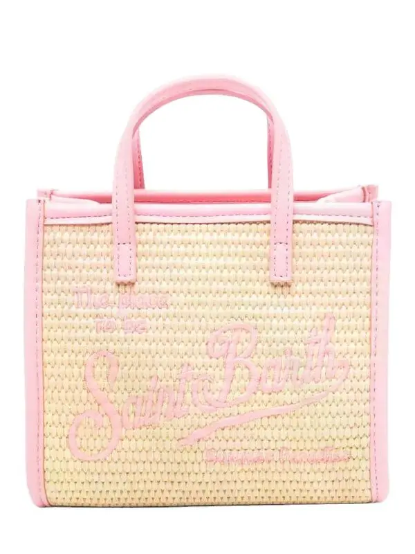 MC2 SAINT BARTH Mini Vivian Woven Tote - Neutrals