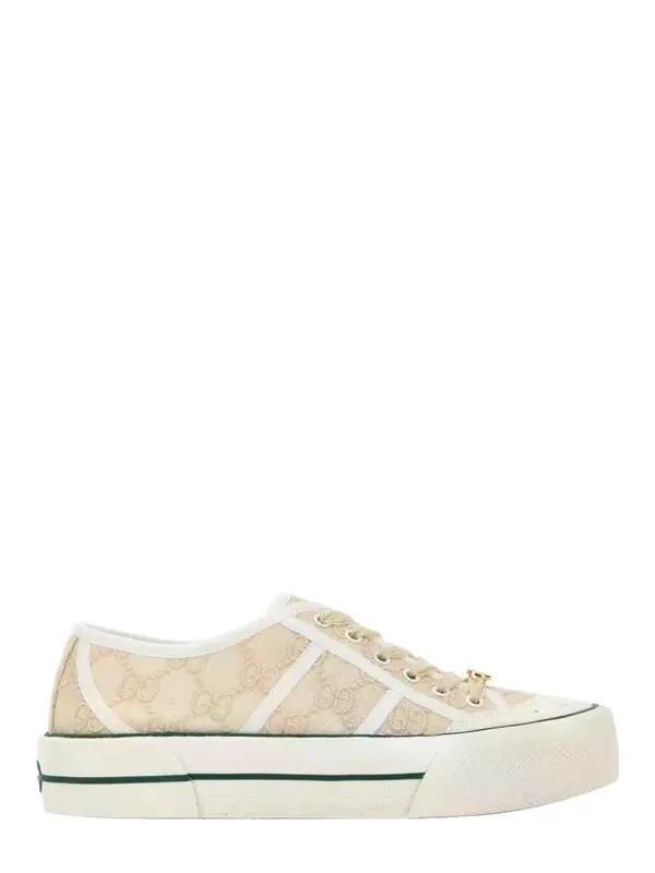 Gucci Lace Platform Sneakers - Neutrals