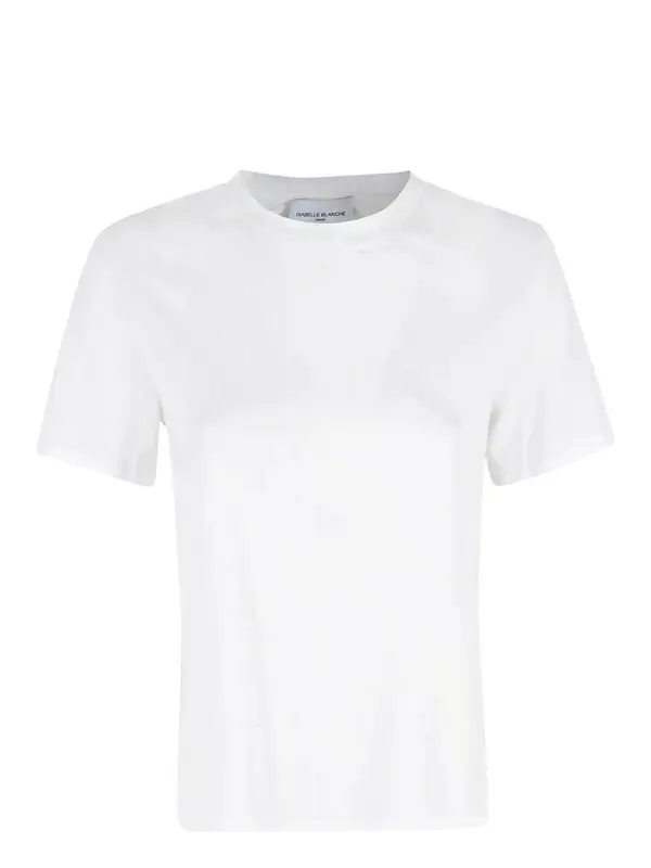ISABELLE BLANCHE Cut-out Tie-back T-shirt - White