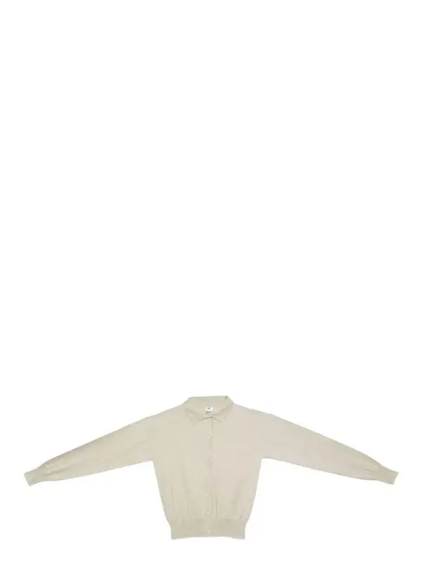 BASERANGE Tier Button-up Polo Cardigan - Neutrals