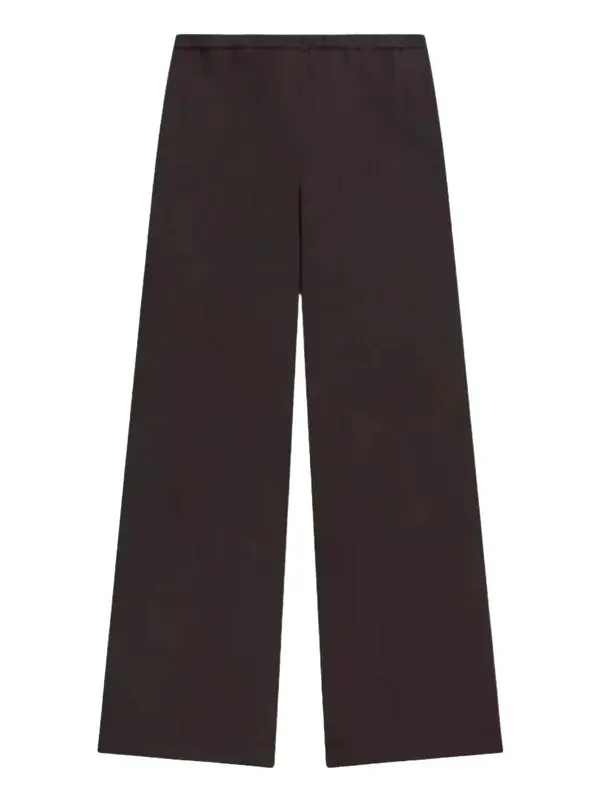 Liviana Conti Elasticated Wide-leg Trousers - Brown