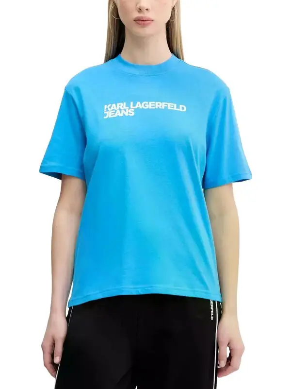 Karl Lagerfeld Logo-print T-shirt - Blue