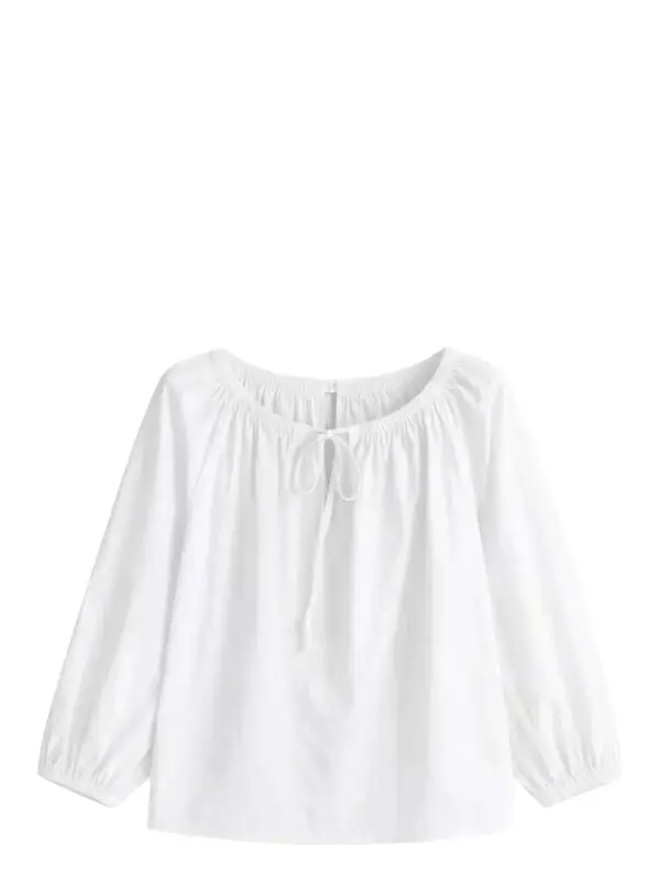 Liviana Conti Gathered Tie-fastening Blouse - White