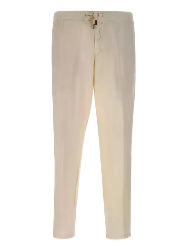 PERFECTION Drawstring Tapered Trousers - Neutrals