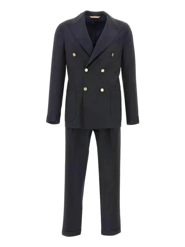 BRIGLIA 1949 Taurasi Double-breasted Suit - Blue