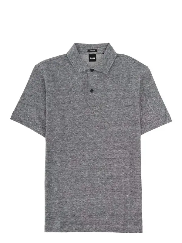 BOSS Short Sleeve Polo Shirt - Grey