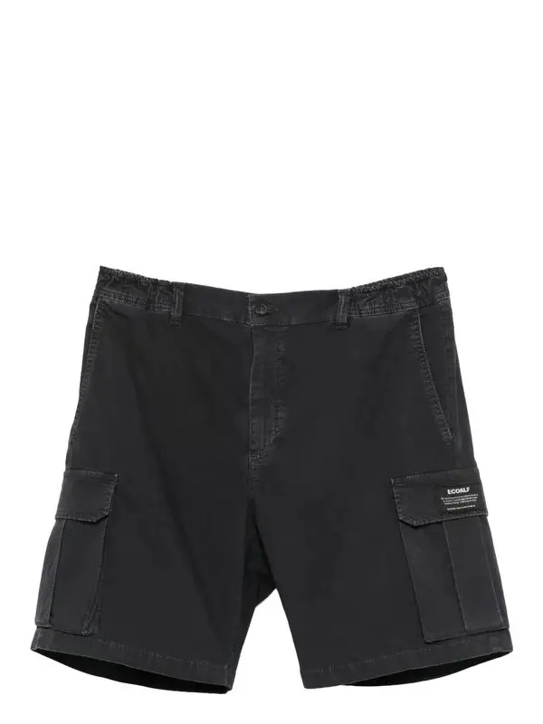 ECOALF Logo-patch Cargo Shorts - Black