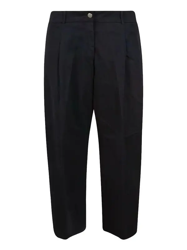 Fabiana Filippi Pleated Trousers With Buckle Detail - Blue
