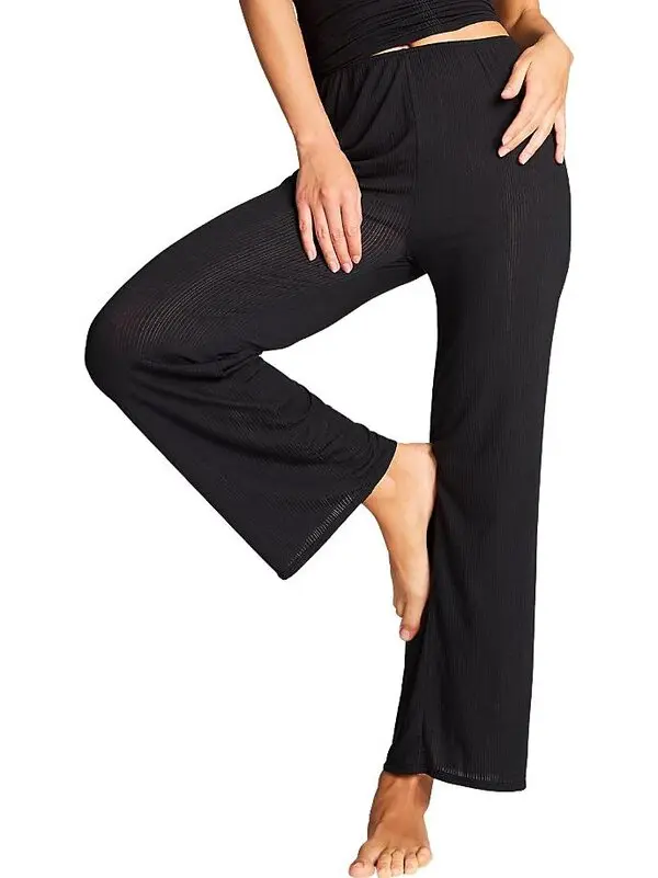 NEGATIVE Cropped Slim Fit Pant - Black