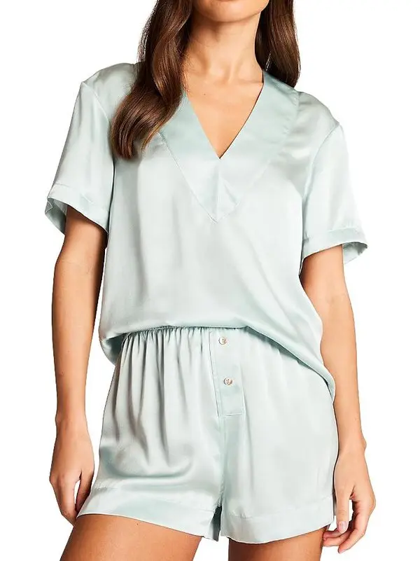 NEGATIVE Eclipse Washable Silk V-top - Mist