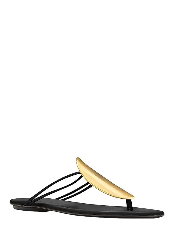 Proenza Schouler Uma Hardware Flat Sandals - Black