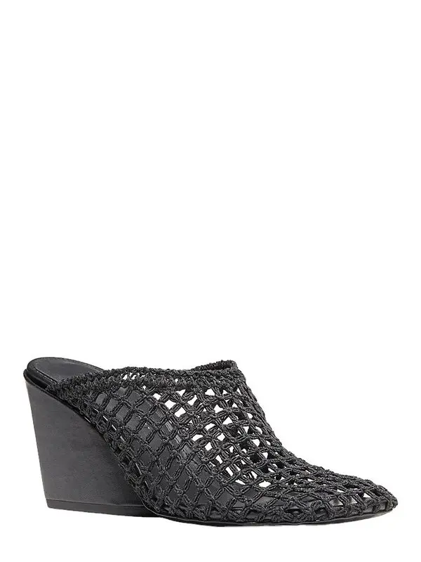 Proenza Schouler Slant Crochet Mules - Black