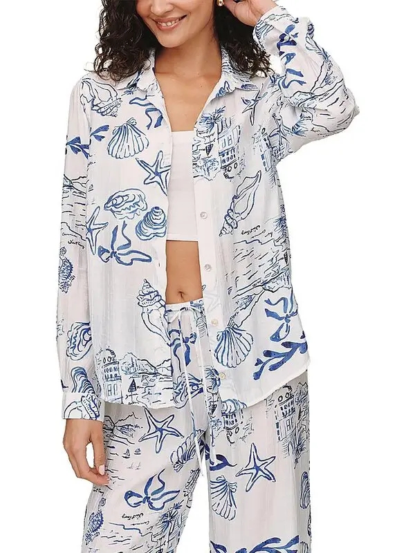 Bella Dahl Classic Button Down Shirt - Riviera Print