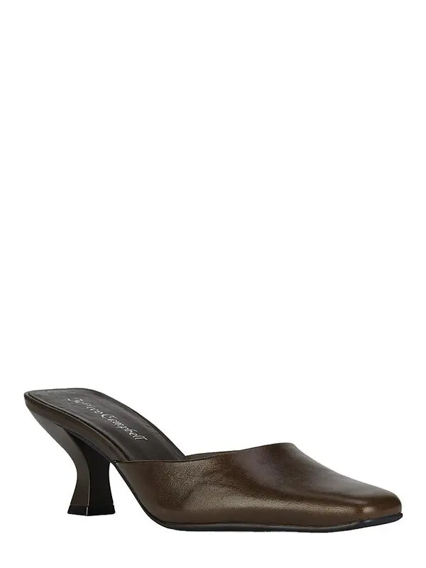 Jeffrey Campbell Leather Mule Pumps - Coffee