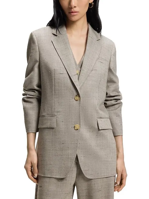 BOSS Jemma Blazer - Pumice Wool Texture