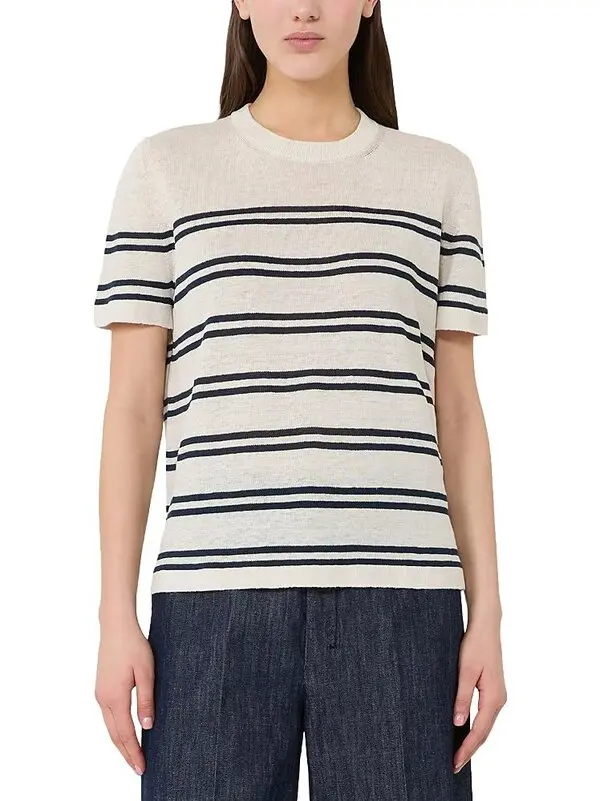 Max Mara Smmnordica Linen Top - White