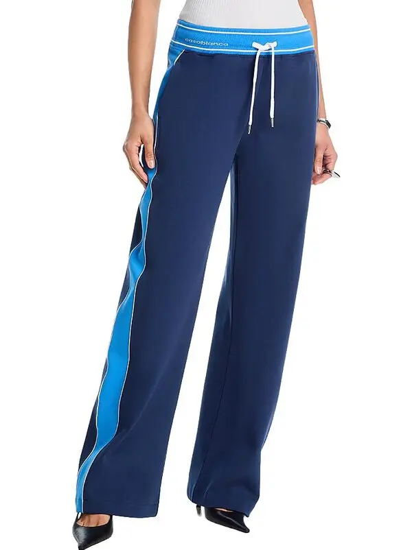 Casablanca Punto Low Rise Sweatpants - Navy