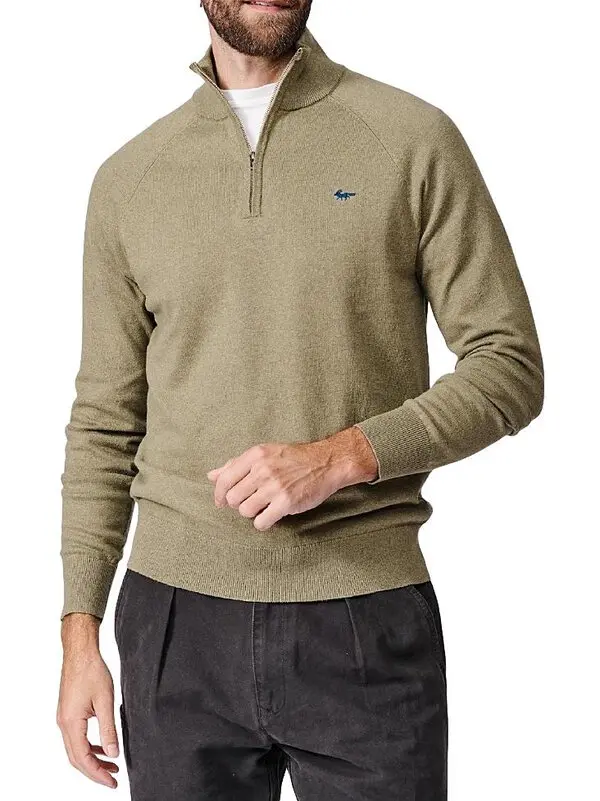 Aubin Bonby Zip Neck Sweater - Sage