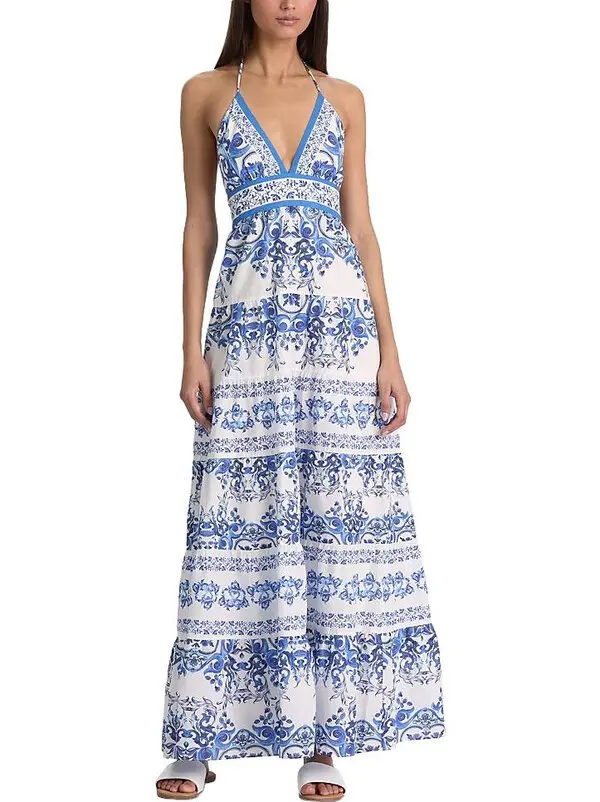 Alice + Olivia Karolina Smocked Waist Dress - Solstice