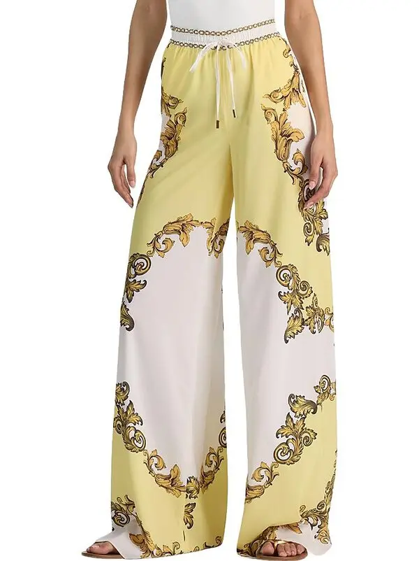 Alice + Olivia Ojai Wide-leg Trousers - Golden Coast