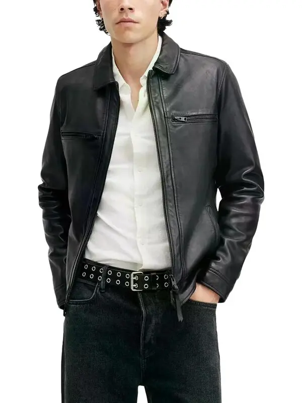 ALLSAINTS Luck Leather Jacket - Black