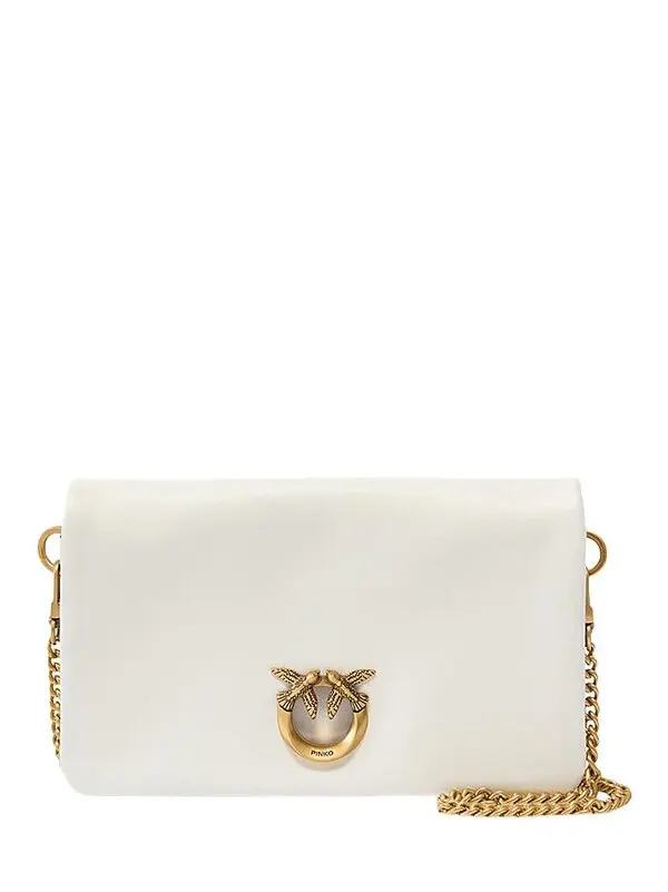 Pinko Click Soft Mini Leather Shoulder Bag - Zq