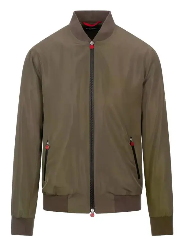 Kiton Zip-up Bomber Jacket - Green