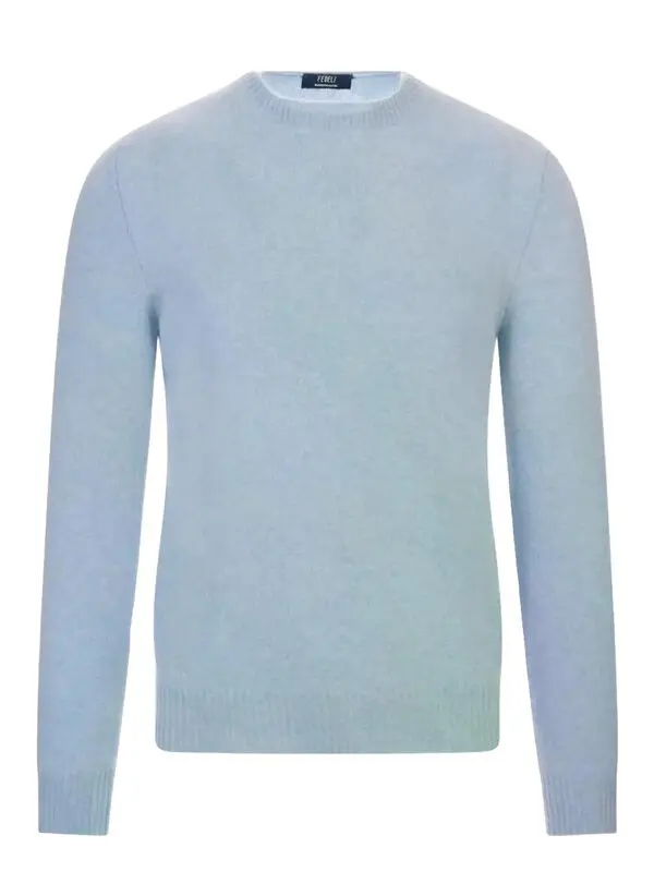 Fedeli Crew-neck Sweater - Blue